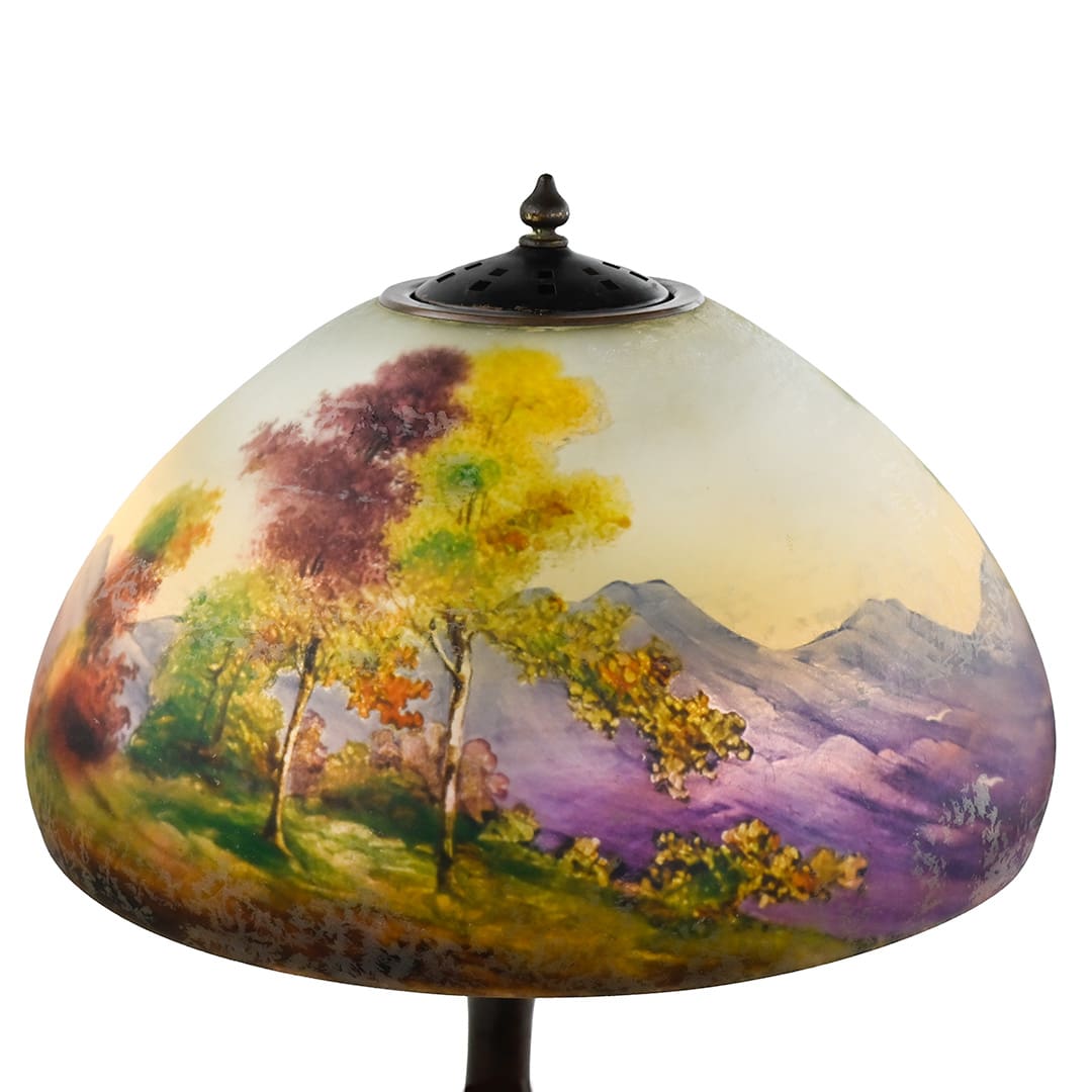 Handel Reverse Painted Scenic Lamp - Tangible Investments