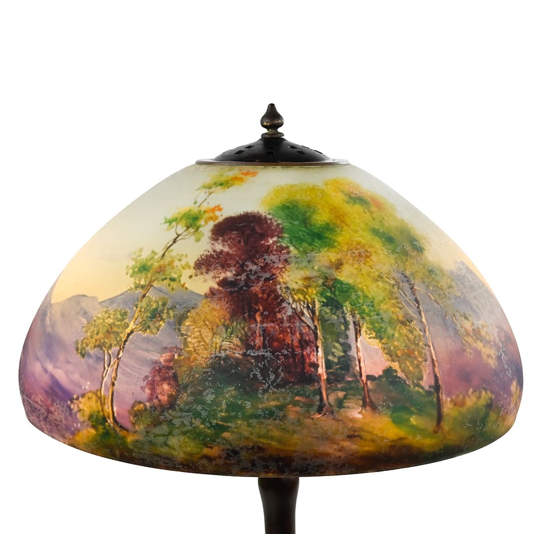 Handel Reverse Painted Scenic Lamp - Tangible Investments