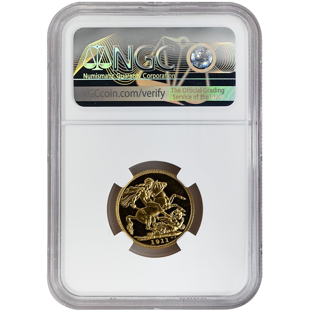 1911 Sovereign, NGC PF63CAM, George V - Tangible Investments