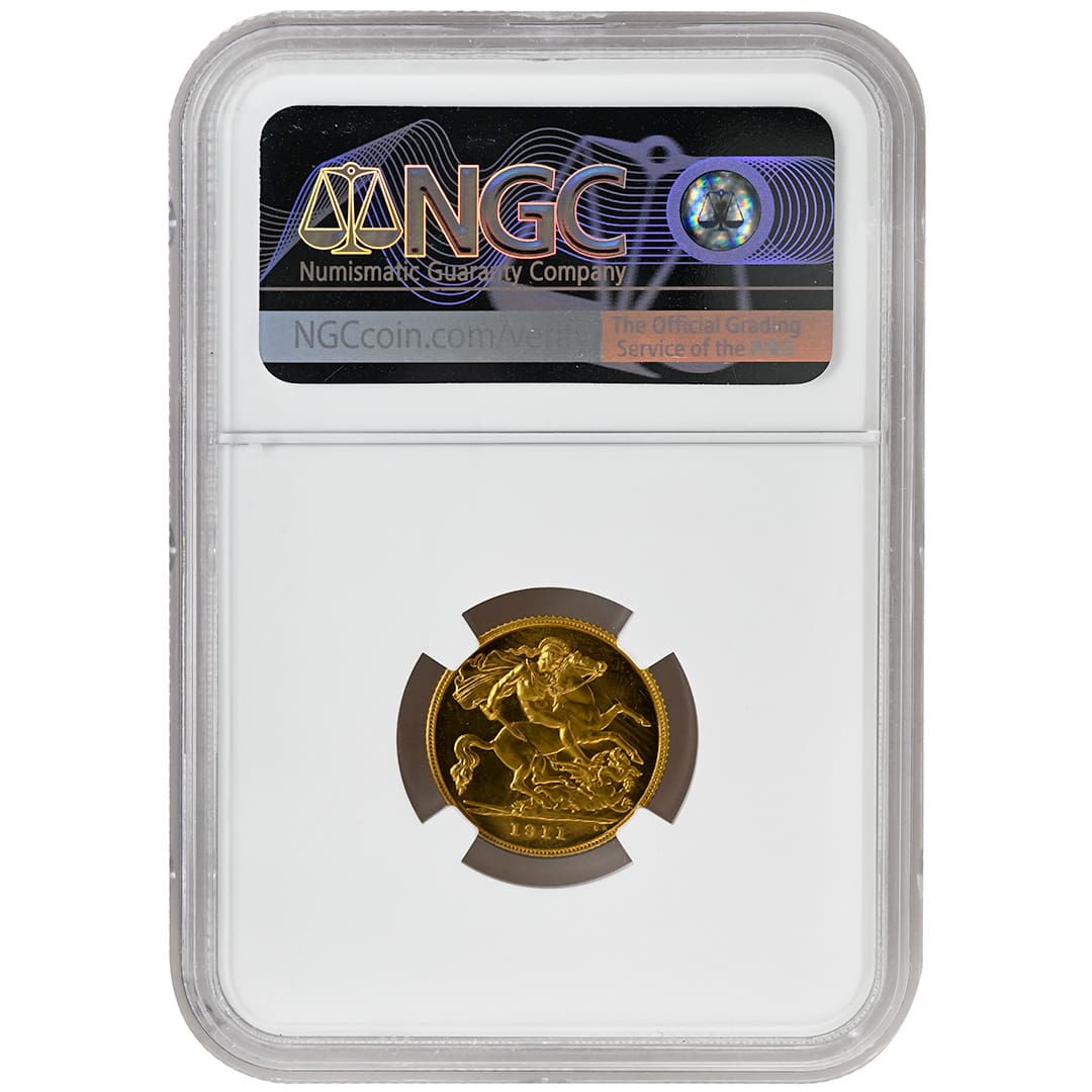 1911 1/2 Sovereign, NGC PF64 George V - Tangible Investments