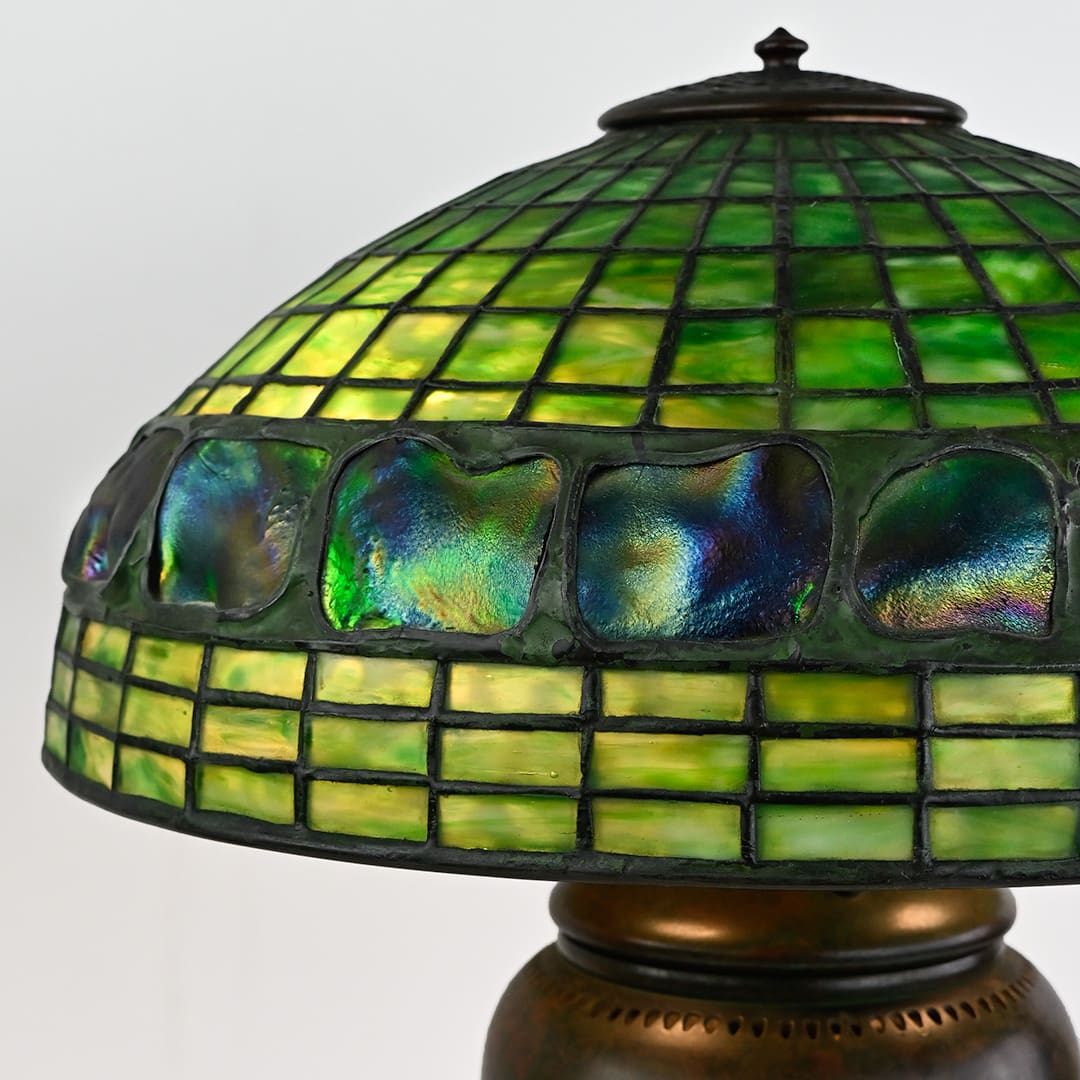 Antique Tiffany Studios Turtleback Lamp - Tangible Investments