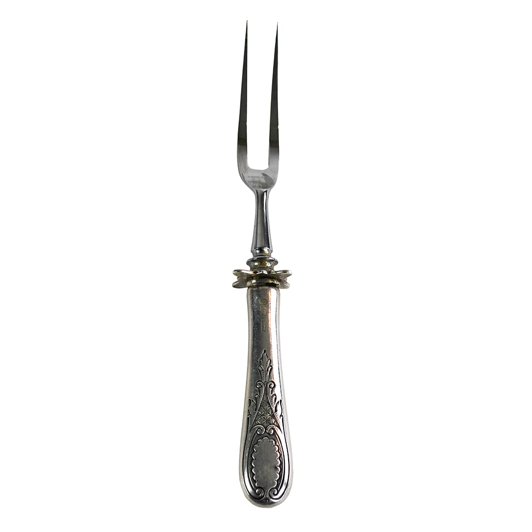 Windsor Castle by Tuttle Sterling Handle Carving Fork 8 3/8 ...