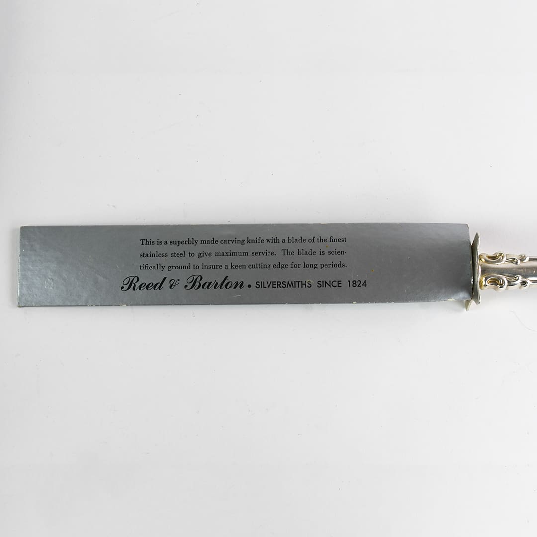 Spanish Baroque by Reed & Barton Sterling Handle Carving Knife 13 5/8 ...