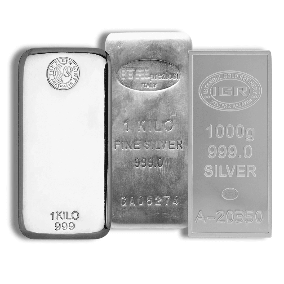 1 Kilo Silver Bar - Design Varies - Tangible Investments