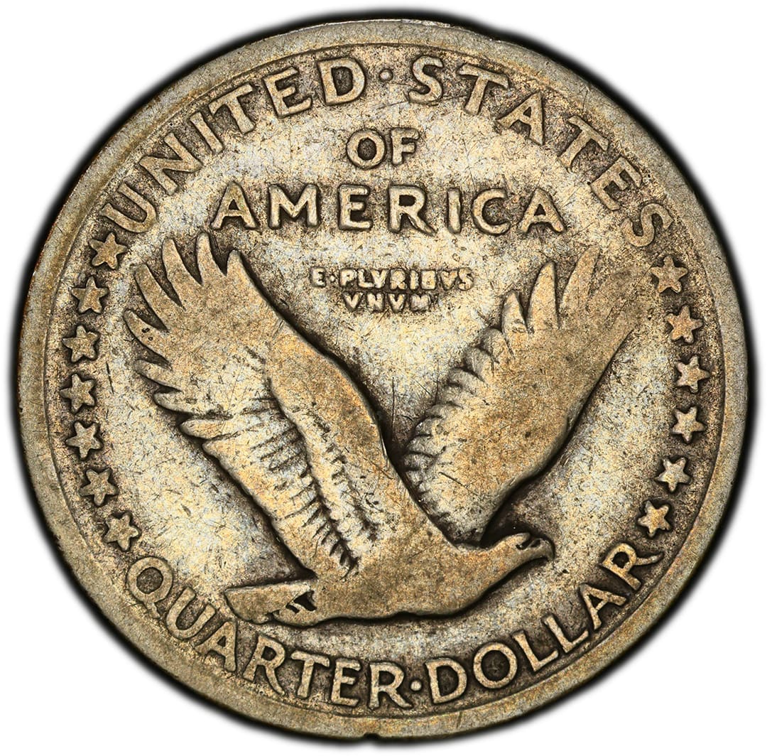 1916 25C Standing Liberty Quarter PCGS G04 CAC - Tangible Investments