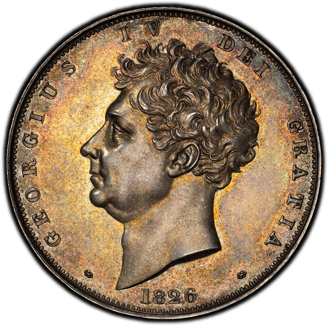 1826 Crown Great Britain, George IV PCGS PR63 Septimo - Tangible ...