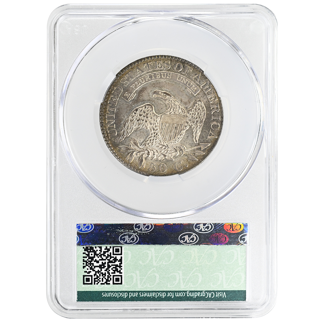 1827 50C Capped Bust Half Dollar CACG MS63+ - Tangible Investments