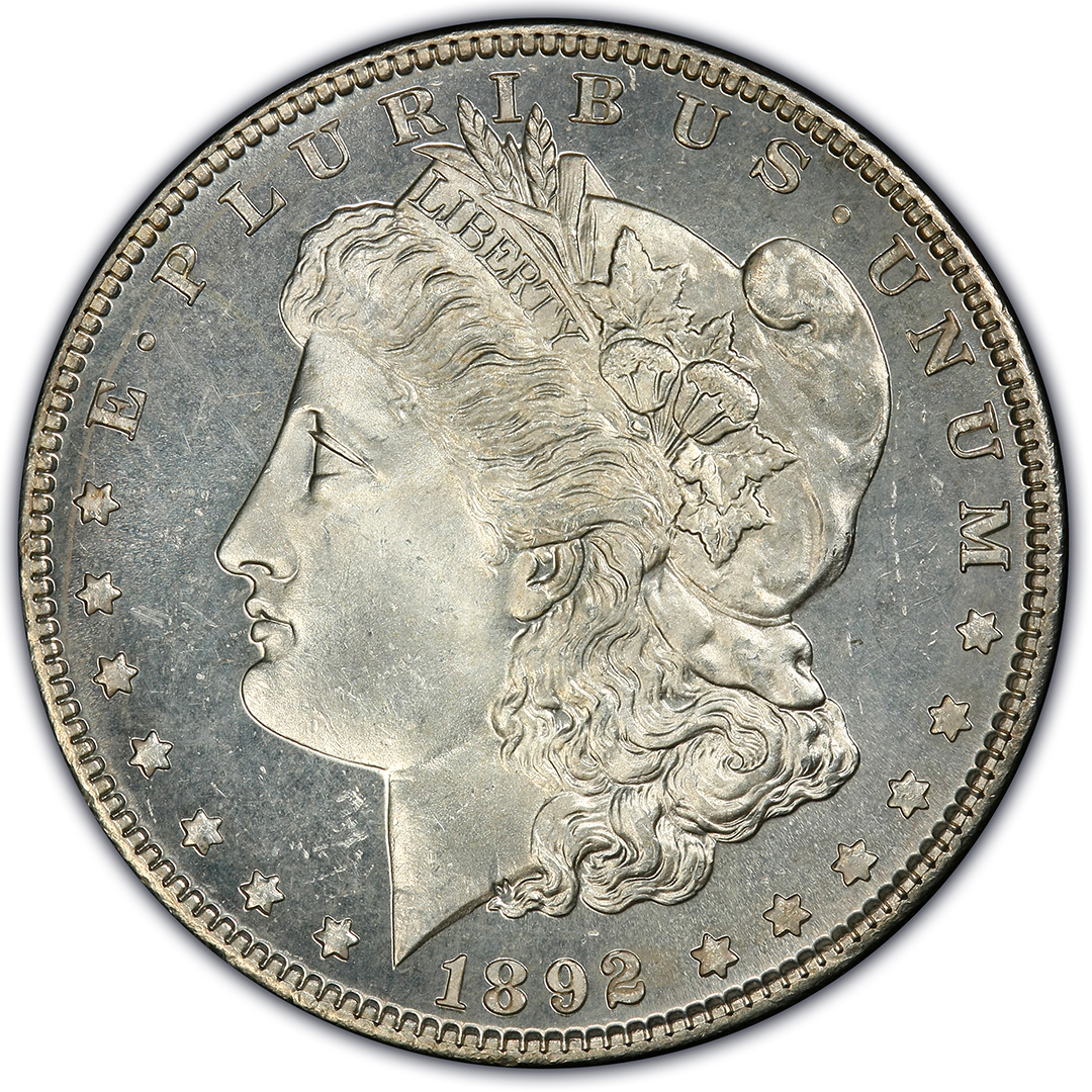 1892 $1 Morgan Dollar PCGS MS65PL - Tangible Investments
