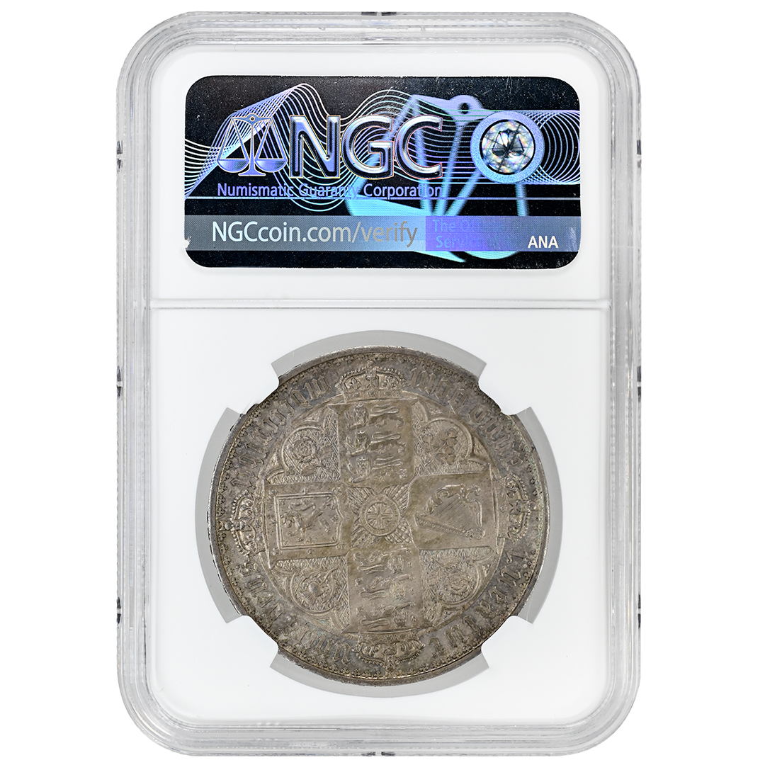 1847 Crown GREAT BRITAIN, Victoria UN DECIMO, GOTHIC TYPE NGC PF64 ...