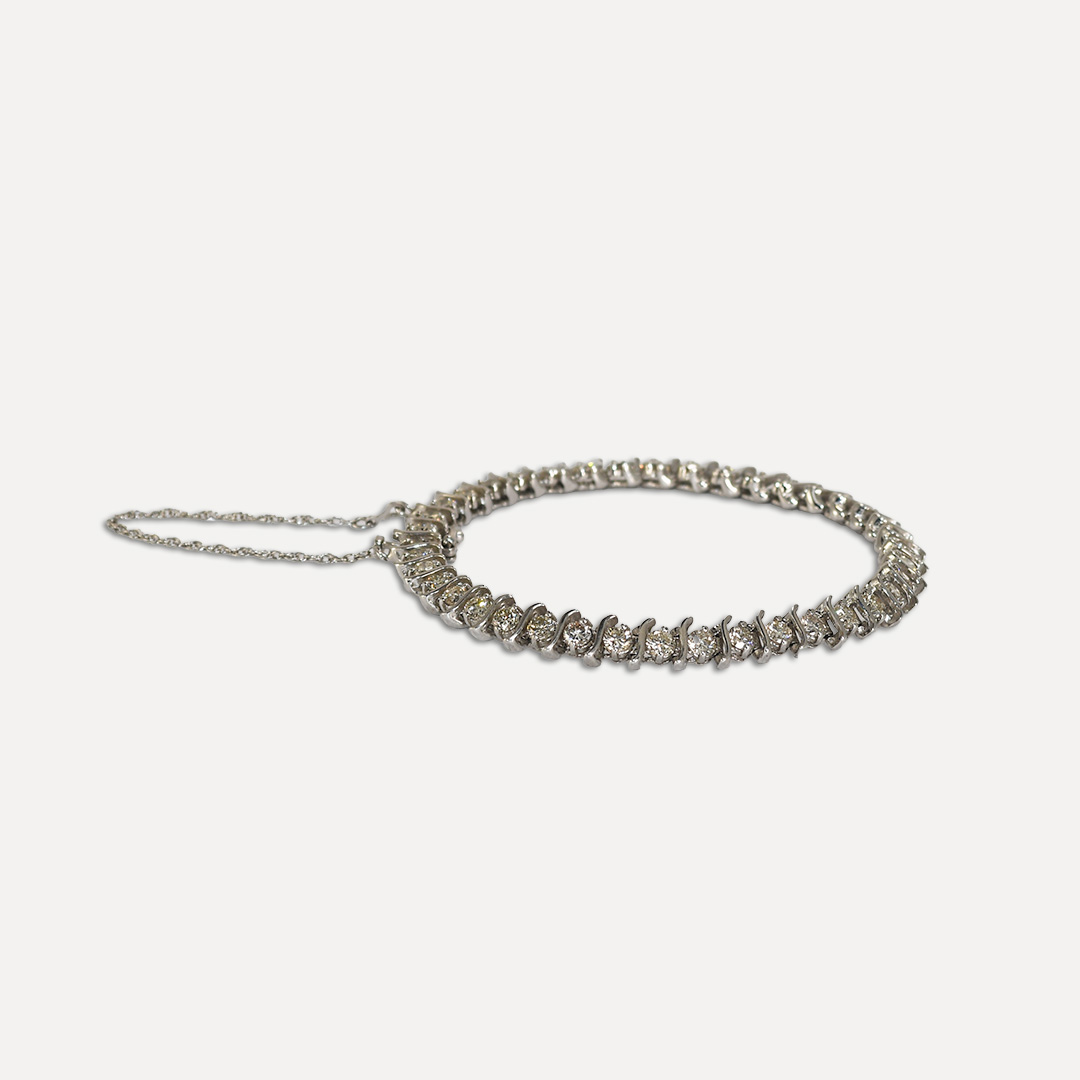 Diamond Tennis Bracelet in 14K White Gold