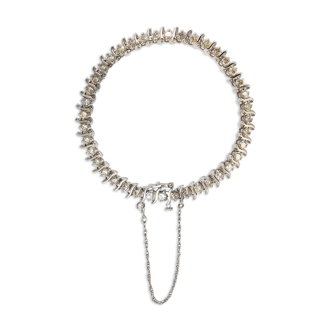 Diamond Tennis Bracelet in 14K White Gold