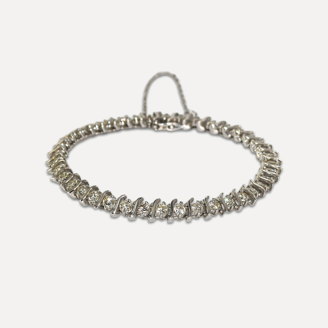 Diamond Tennis Bracelet in 14K White Gold