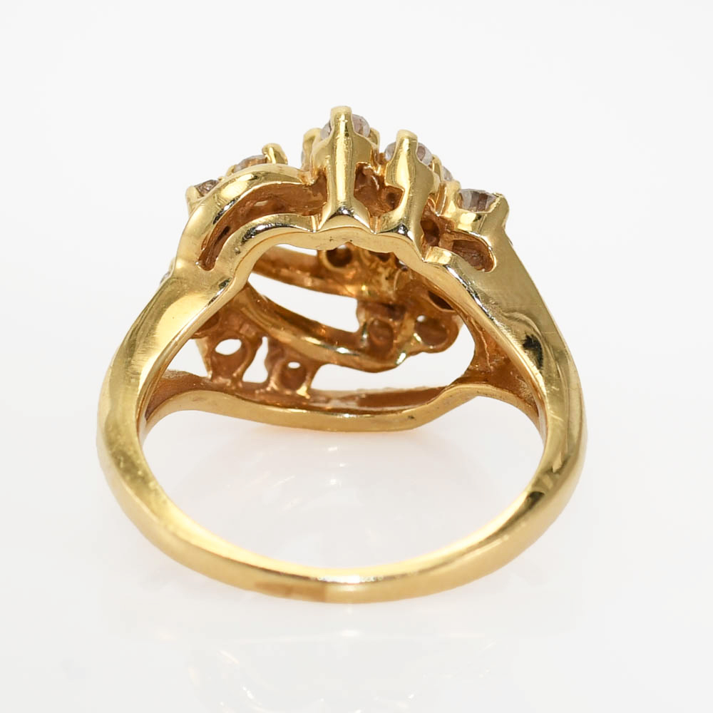 14k Yellow Gold Diamond Ring .20tdw 4.7gr - Tangible Investments