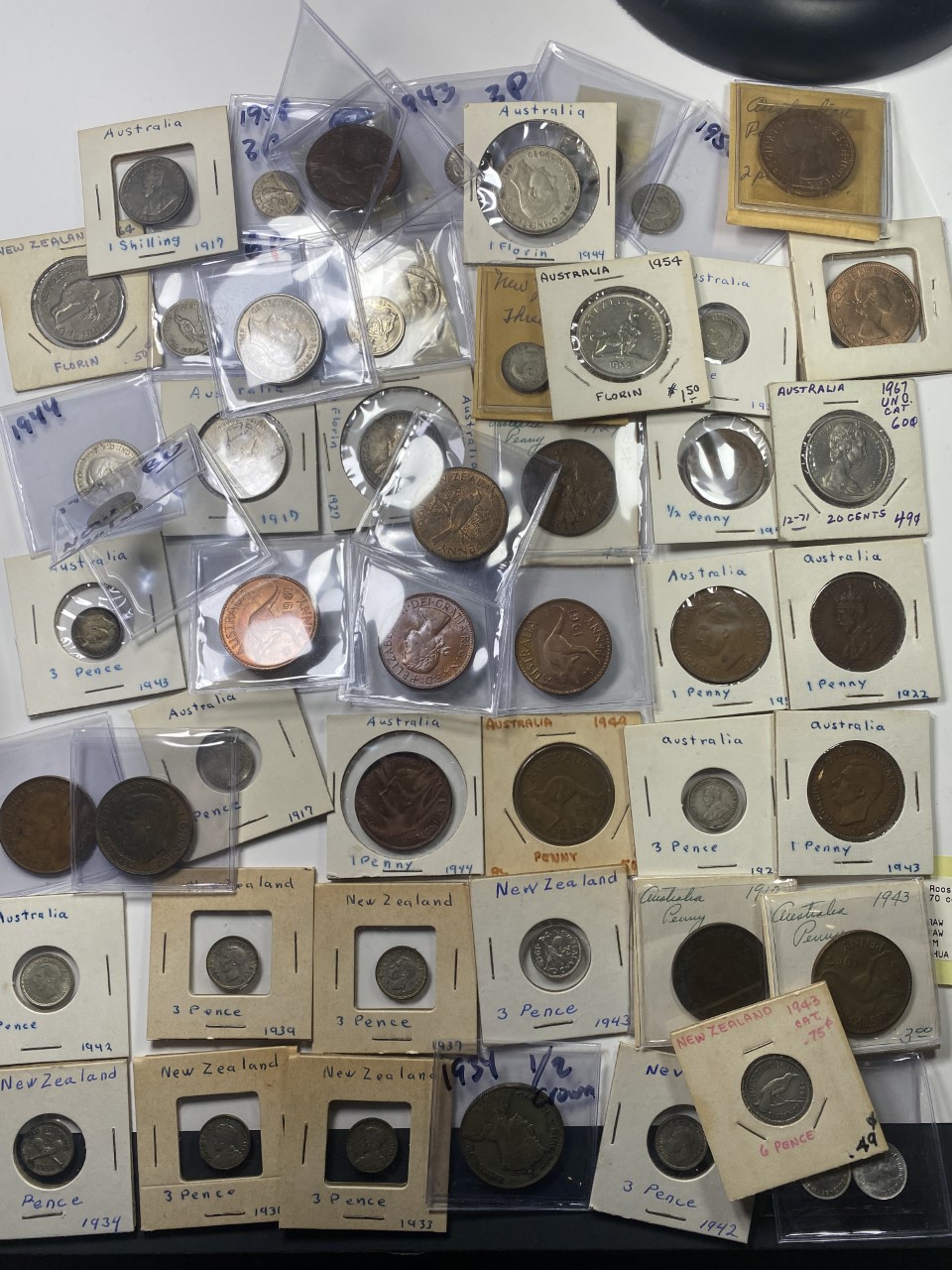 Old Collection of Australia and New Zealand Coins 19th-20th Century ...