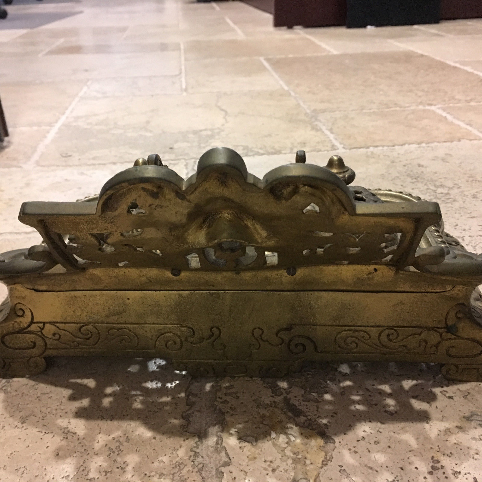 Victorian Brass Inkwell Circa 1870 - 1900 - Tangible Investments