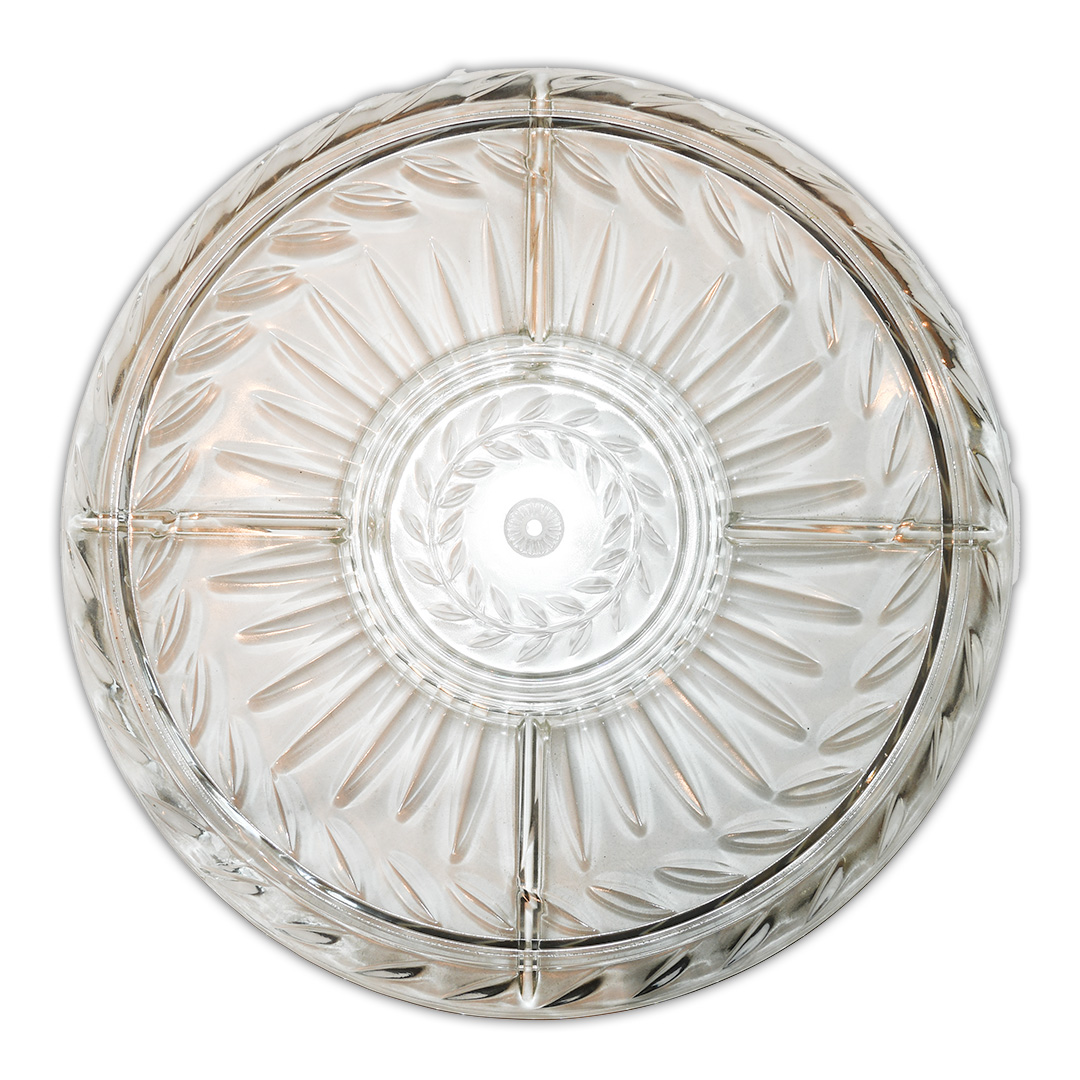Victorian Style Lazy Susan Silver Plate with Glass Insert - Tangible ...