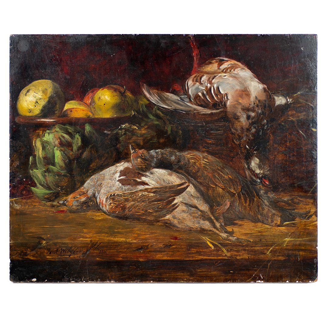 Paul Frederich Meyerheim, Still Life with Fowl, 1888 - Tangible Investments