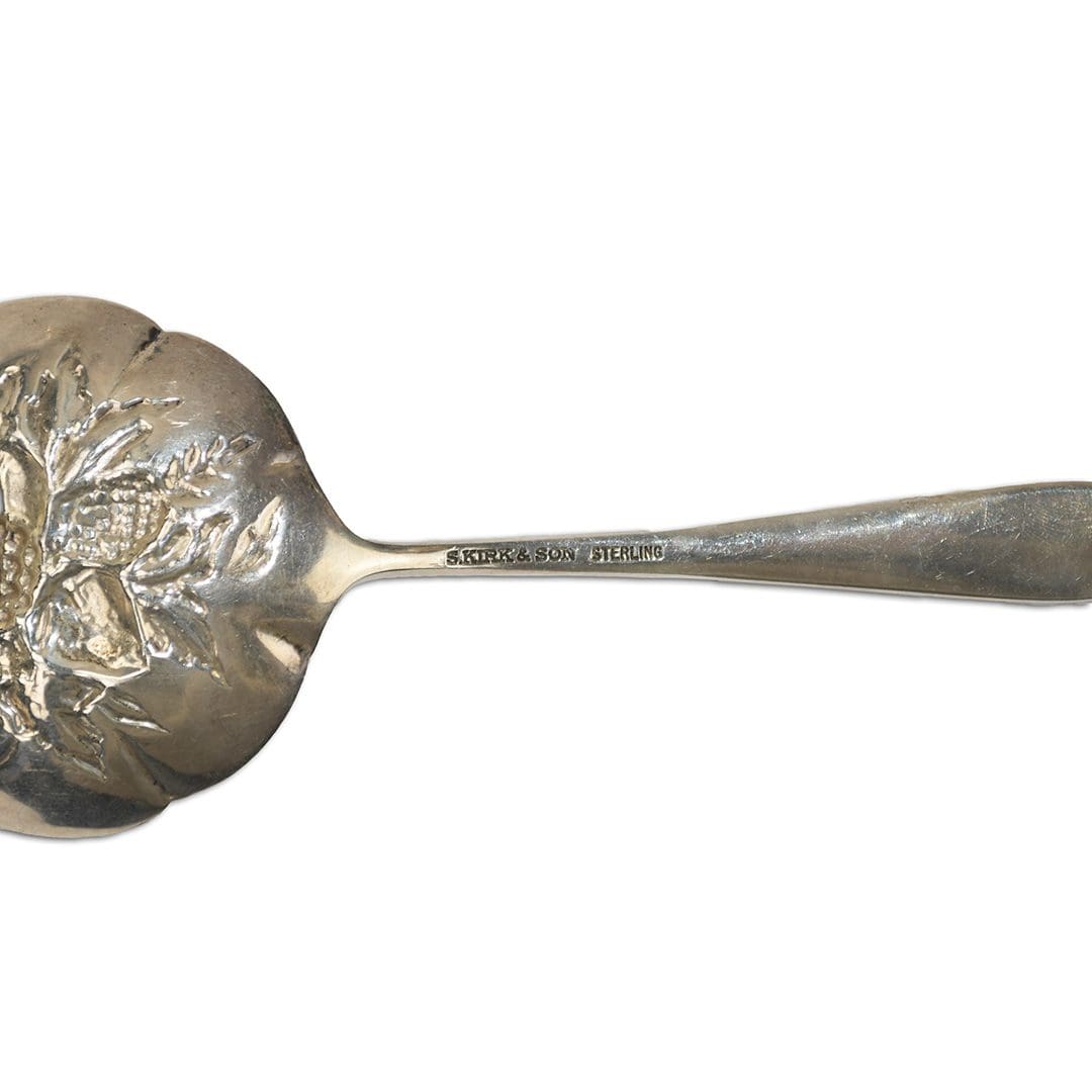 Repousse by S. Kirk & Son Sterling Silver Berry Serving Spoon ...